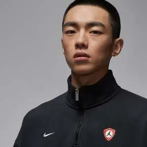 JORDAN Flight Graphic Fleece 1/4-zip Top