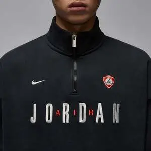 JORDAN Flight Graphic Fleece 1/4-zip Top