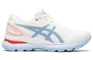 Asics Gel-nimbus 22 Athletic Shoes - White/blue