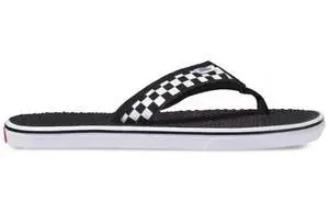 VANS La Costa Lite Checkerboard Flip Flops - Black/white