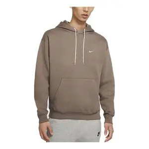 Nike Logo Embroidered Fleece Lined Pullover Hoodie - Multi-color
