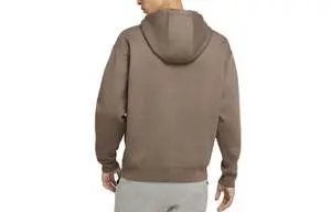 Nike Logo Embroidered Fleece Lined Pullover Hoodie - Multi-color