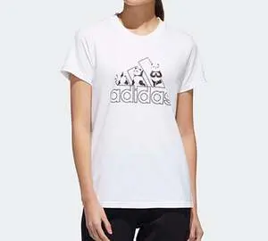 Adidas Panda Graphic Short Sleeve Tee - White