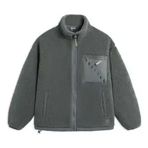 LI-NING Badfive Logo Polar Fleece Jacket - Grey