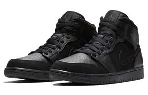 JORDAN 1 Retro Mid Sneakers - Black