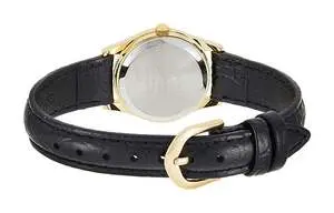Casio Analog Quartz Watch With Leather Band - Silver