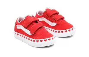 VANS Old Skool Heart Detail Sneakers - Red