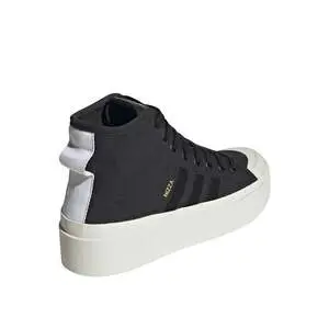 Adidas Nizza Bonega Mid High Top Platform Sneakers - Black/white