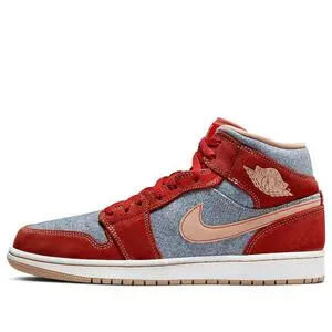 JORDAN 1 Mid "denim Red - /blue