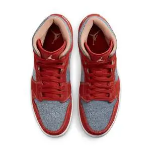 JORDAN 1 Mid "denim Red - /blue