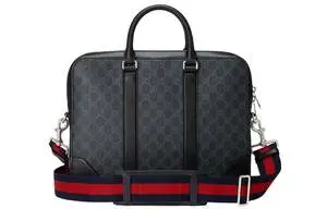 Gucci Gg Supreme Briefcase - Black