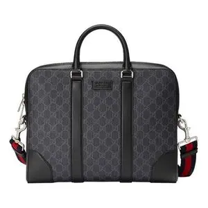 Gucci Gg Supreme Briefcase - Black