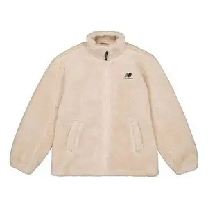 NEW BALANCE Zip-up Fleece Jacket - Beige
