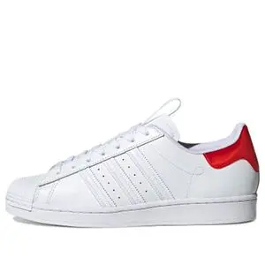 Adidas Originals Superstar Beijing Retro Casual Skate Shoes - White/red
