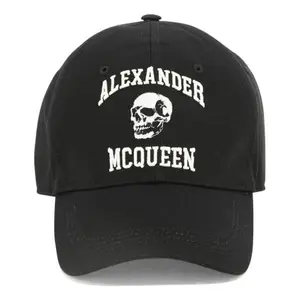 Alexander McQueen Embroidered Logo Baseball Cap - Black