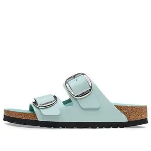 BIRKENSTOCK Birkenstock Arizona Big Buckle Nubuk Leather Sandals Teal