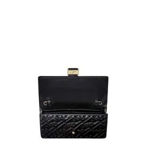 Fendi Baguette Wallet On Chain - Black