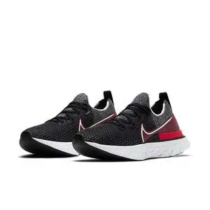 Nike React Infinity Run Flyknit Athletic Sneakers - Black/red