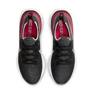 Nike React Infinity Run Flyknit Athletic Sneakers - Black/red
