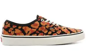 VANS Authentic Leopard Print Lace-up Sneakers - Black/red