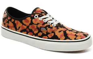 VANS Authentic Leopard Print Lace-up Sneakers - Black/red