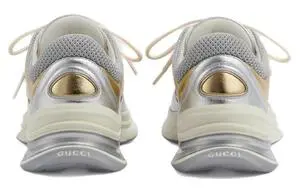 Gucci Run Sneaker Metallic Leather - Silver