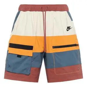 Nike Colorblocked Shorts - Red