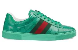 Gucci Ace Gg Crystal Canvas Sneakers - Green
