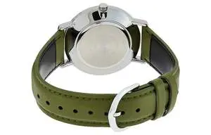 Casio Quartz Analog Watch With Leather Strap