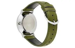 Casio Quartz Analog Watch With Leather Strap
