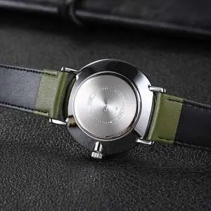 Casio Quartz Analog Watch With Leather Strap