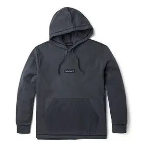 Timberland Mixed Media Garment Dye Hoodie - Grey/black