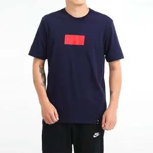 Nike As Fff Nk Tee Travel Blackened Blue - Black/blue