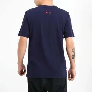 Nike As Fff Nk Tee Travel Blackened Blue - Black/blue