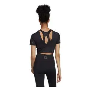 Adidas Solid Active Crop Top - Black