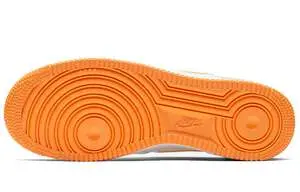 Nike Force 1 High Top Sneakers - White/orange