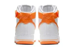 Nike Force 1 High Top Sneakers - White/orange