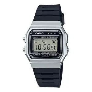 Casio Digital Watch With Water Resistance - Black/silver