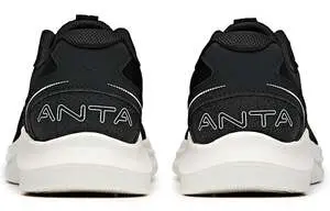 ANTA Running Series Knit Sneakers - Black/white