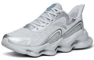 ANTA Silver Grey" Athletic Sneakers - Silver/grey