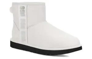 UGG Classic Mini Side Logo Boot - White