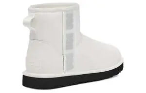 UGG Classic Mini Side Logo Boot - White