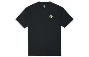 CONVERSE Logo Printing Round Neck Short Sleeve - Black