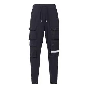 Nike Cargo Pocket Knit Sports Long Pants Asia Sizing - Black