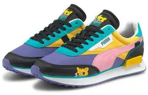 PUMA Future Rider "solar Power" Sneakers - Black/green/pink