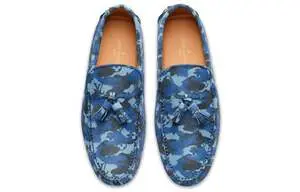 LOUIS VUITTON Camouflage Monogram Moc Toe Loafers