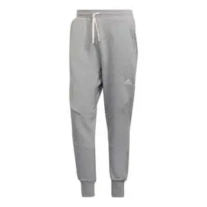 Adidas Solid Color Loose Casual Breathable Sports Pants/trousers/joggers Gray - Default Color