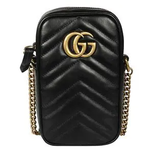 Gucci Gg Marmont Mini Shoulder Bag - Black