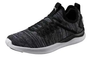 PUMA Ignite Flash Evoknit Low Running Shoes - Black/gray