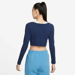 JORDAN Flight Long Sleeve Cropped Top